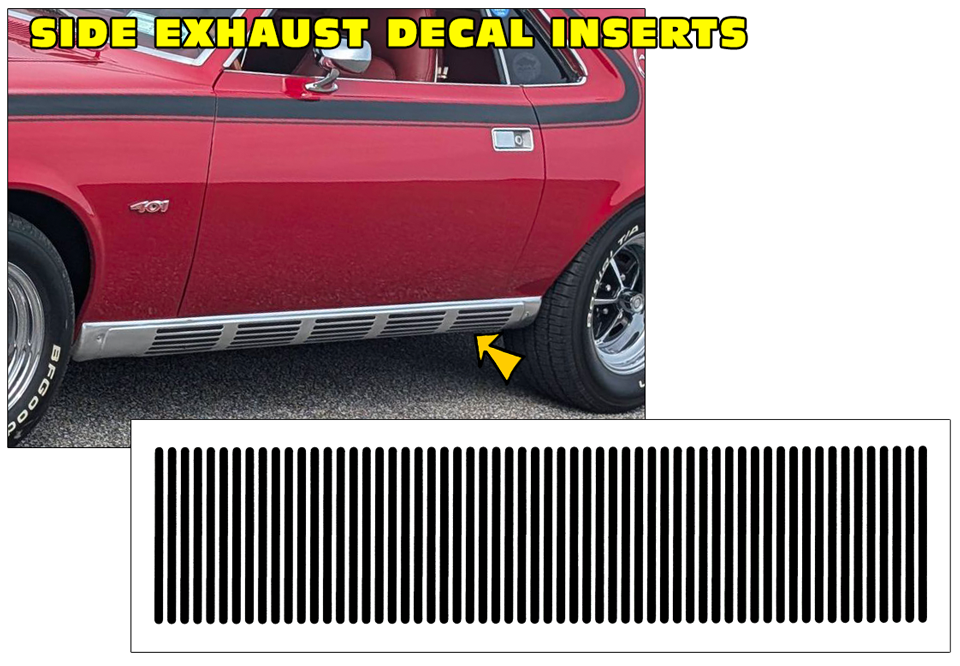 1969-70 AMX Javelin Side Exhaust Decal Inserts | Graphic Express ...