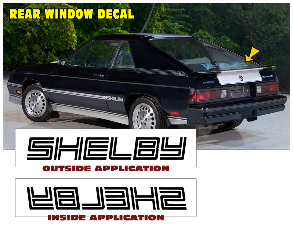 Dodge Challenger Window Decals
