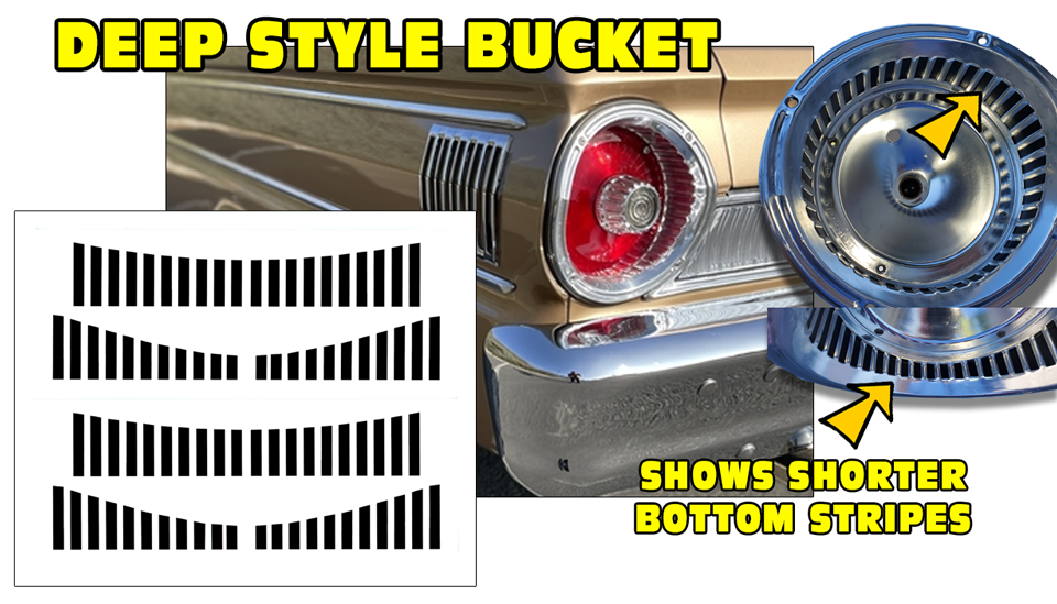 1964-65 Ford Falcon / Ranchero Tail Light Decal Inserts - CHOOSE ...