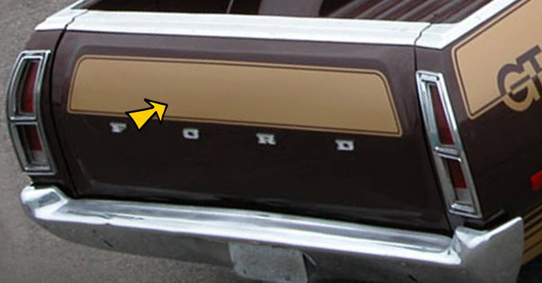 1977-79 Ford Ranchero GT - Tailgate Stripe Decal | Graphic Express ...