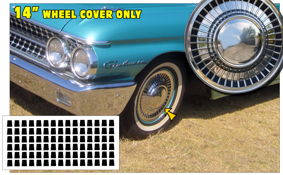 1961-62 Ford Galaxie / Fairlane Wheel Cover Decal Kit | Graphic Express ...