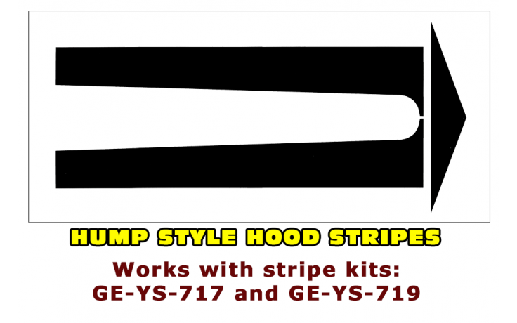 Yenko Style Hood Stripe Decal Kit | Graphic Express Automotive Graphics