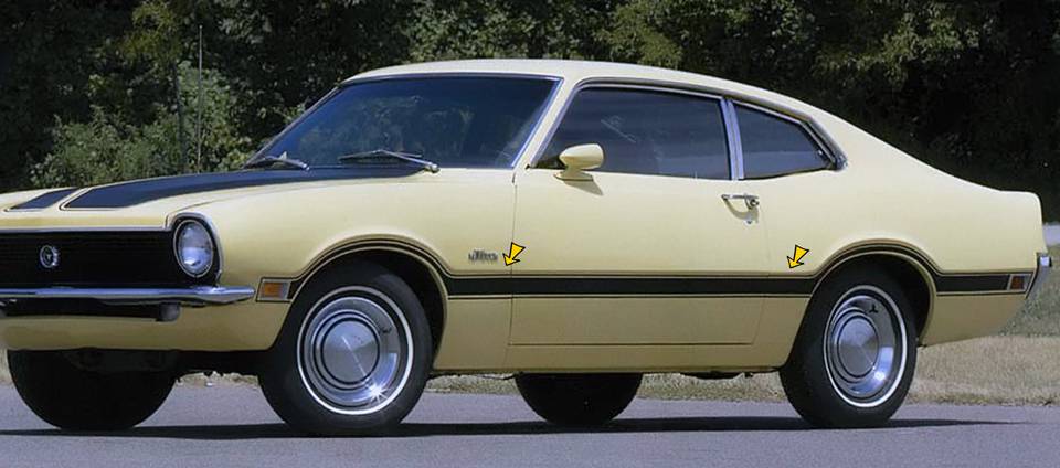 1970 Ford Maverick Grabber Side Stripe
