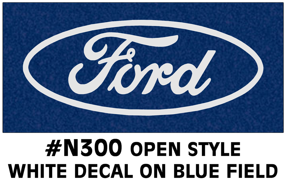 Ford Oval Logo Decal Set - Open Style - 3" Tall | Graphic Express ...