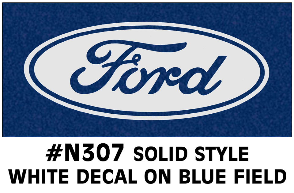 Graphic Express - Ford Oval Logo Decal - Solid Style - 4" Tall