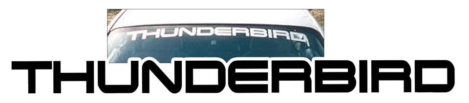 Ford Thunderbird Windshield Decal - 3" x 40" | Graphic Express ...