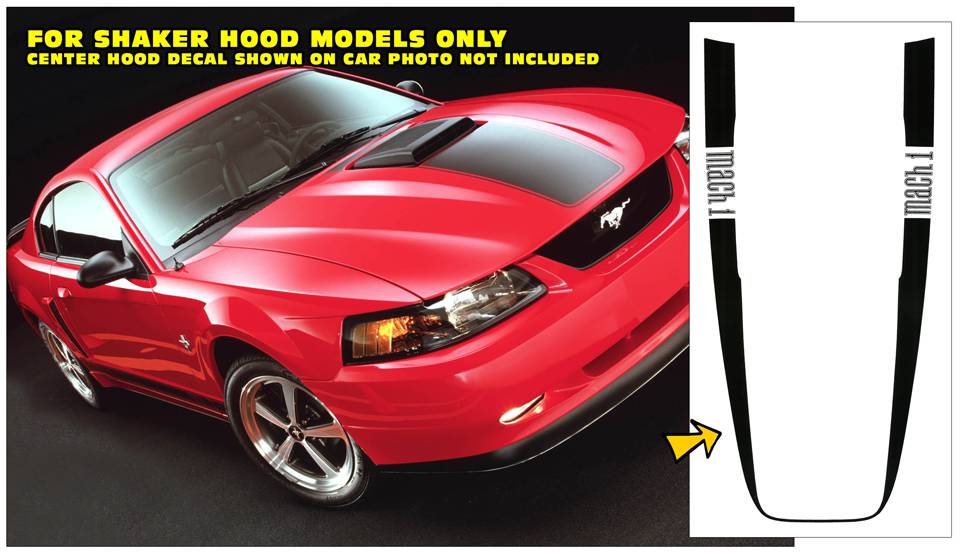 2003-04 Mustang Mach 1 Wrap Around Stripe Decal - MACH 1 Name | Graphic ...