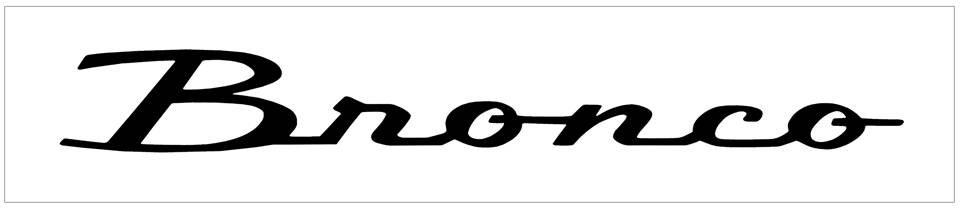 Ford Bronco Windshield Decal - 4" x 33" | Graphic Express Automotive ...