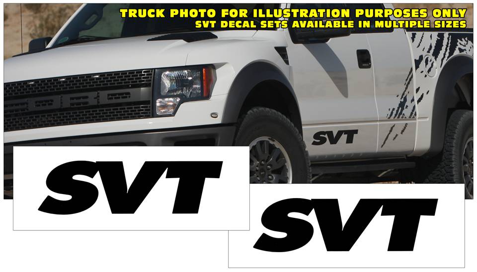 Ford SVT Decal Set - 2" x 6.5" | Graphic Express Automotive Graphics