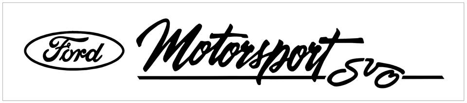 Ford Oval Motorsport SVO Decal - 2.4" X 14" | Graphic Express ...