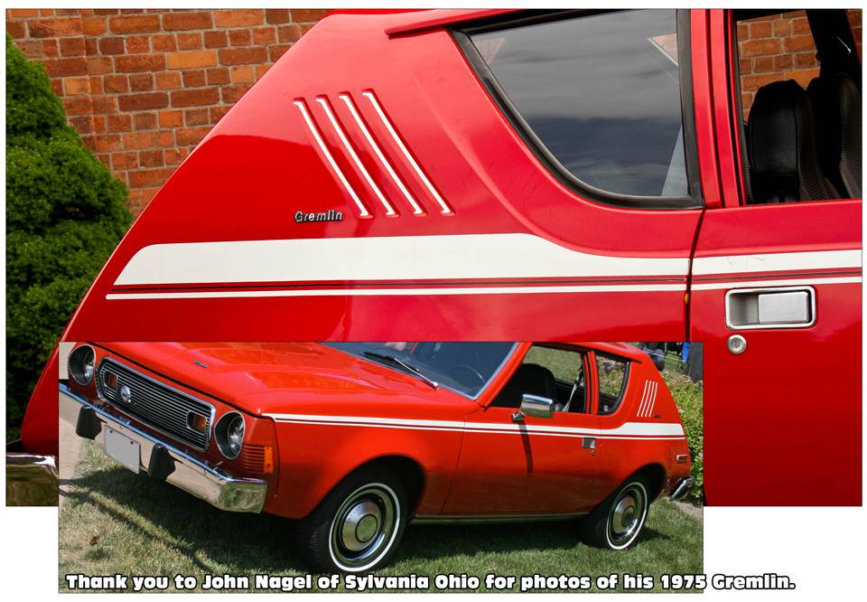 1973-75 AMC American Motors Gremlin Rally Side Stripe Decal Kit ...