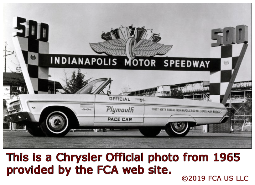 1965 Plymouth Pace Car Lettering Decal Kit | Graphic Express Automotive ...