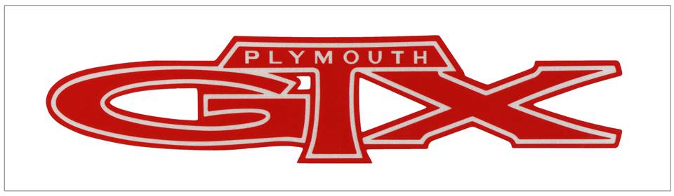 1971 Plymouth GTX Deck Lid Decal - 2.5" x 11" | Graphic Express ...