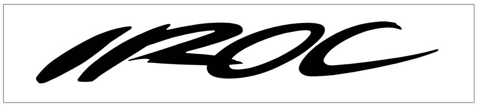 1991 Dodge IROC Daytona Nose Decal - 1" x 5" | Graphic Express ...