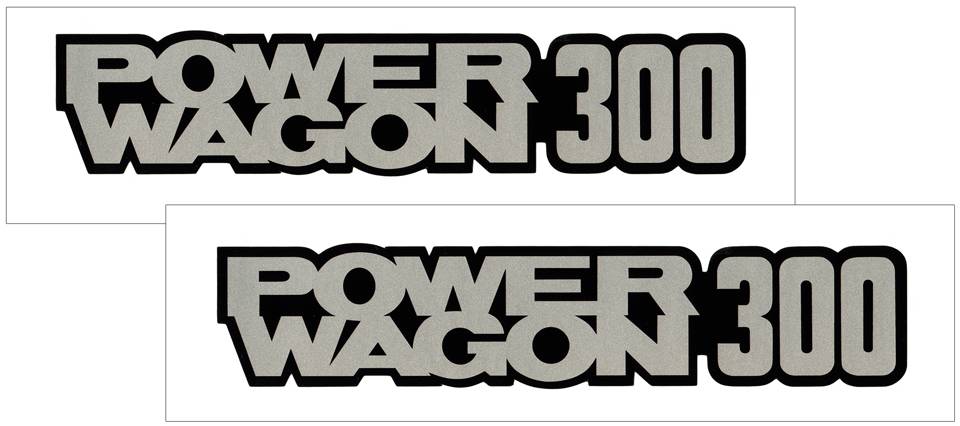1978-85 Dodge - POWER WAGON 300 - Pickup Body Decal Set