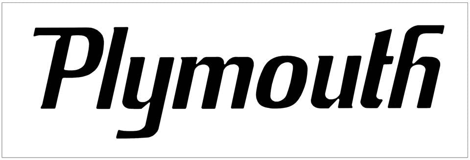 Plymouth Name Decal - Large - 5.5" x 20" | Graphic Express Automotive ...