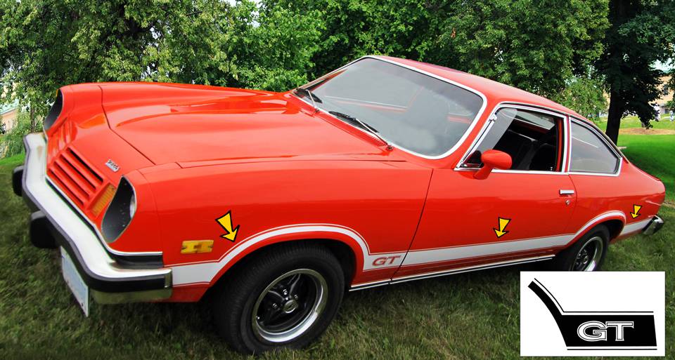 1974-77 Chevy Vega GT Stripe Decal