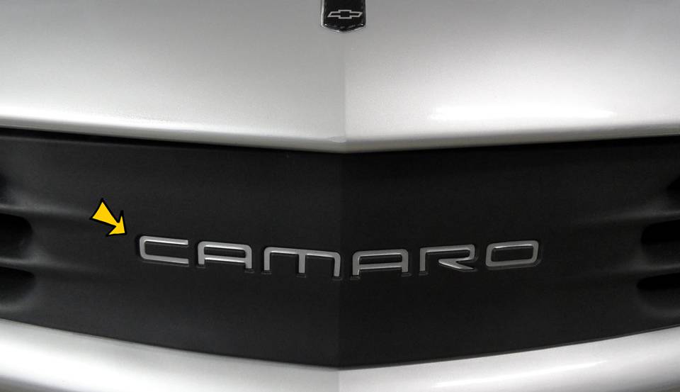 1993-02 Camaro Embossed Front Bumper Decal Letters | Graphic Express ...