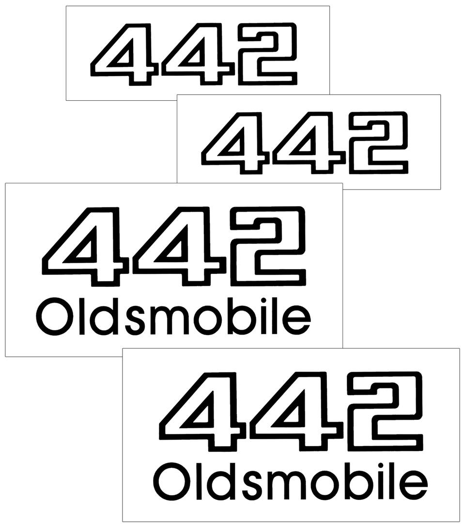1987 Oldsmobile 442 Decal Kit - Names for Doors Trunk and Nose ...