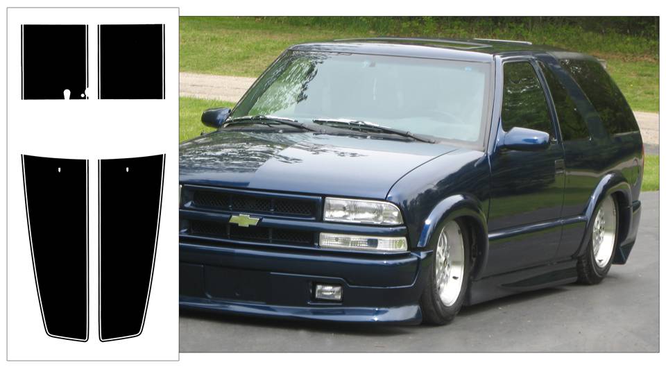 1995-05 Chevy S10 Blazer Xtreme Stripe Decal Kit | Graphic Express ...