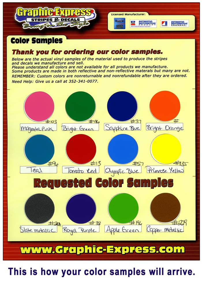 COLOR SAMPLE - 3M WHITE #10 (WH) | Graphic Express Automotive Graphics