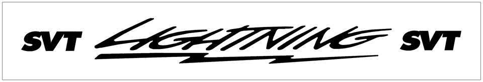 Ford Lightning SVT Windshield Decal - 3.75" x 36" | Graphic Express ...
